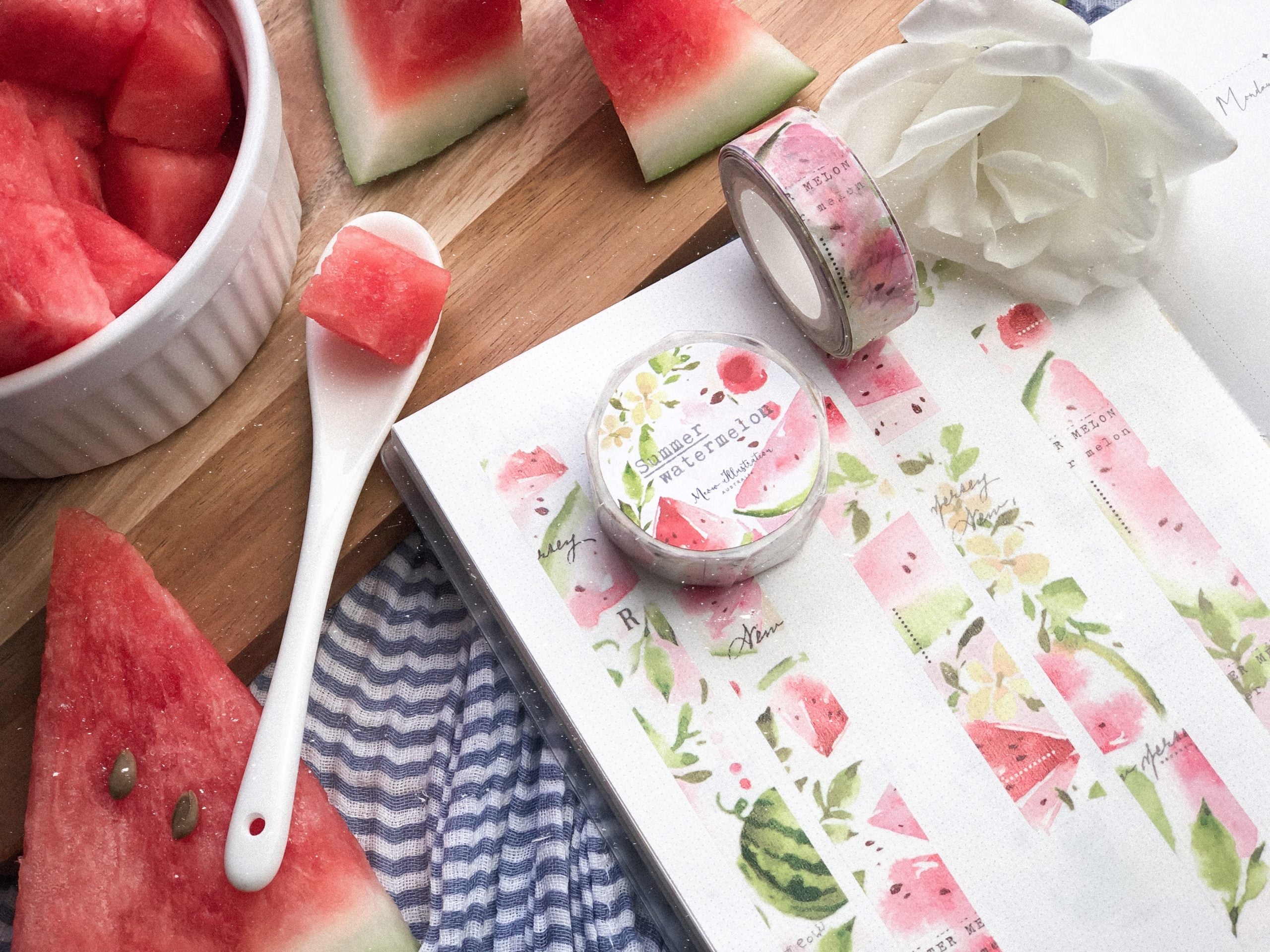 Meow Illustration | Washi Tape Summer Watermelon - Australia