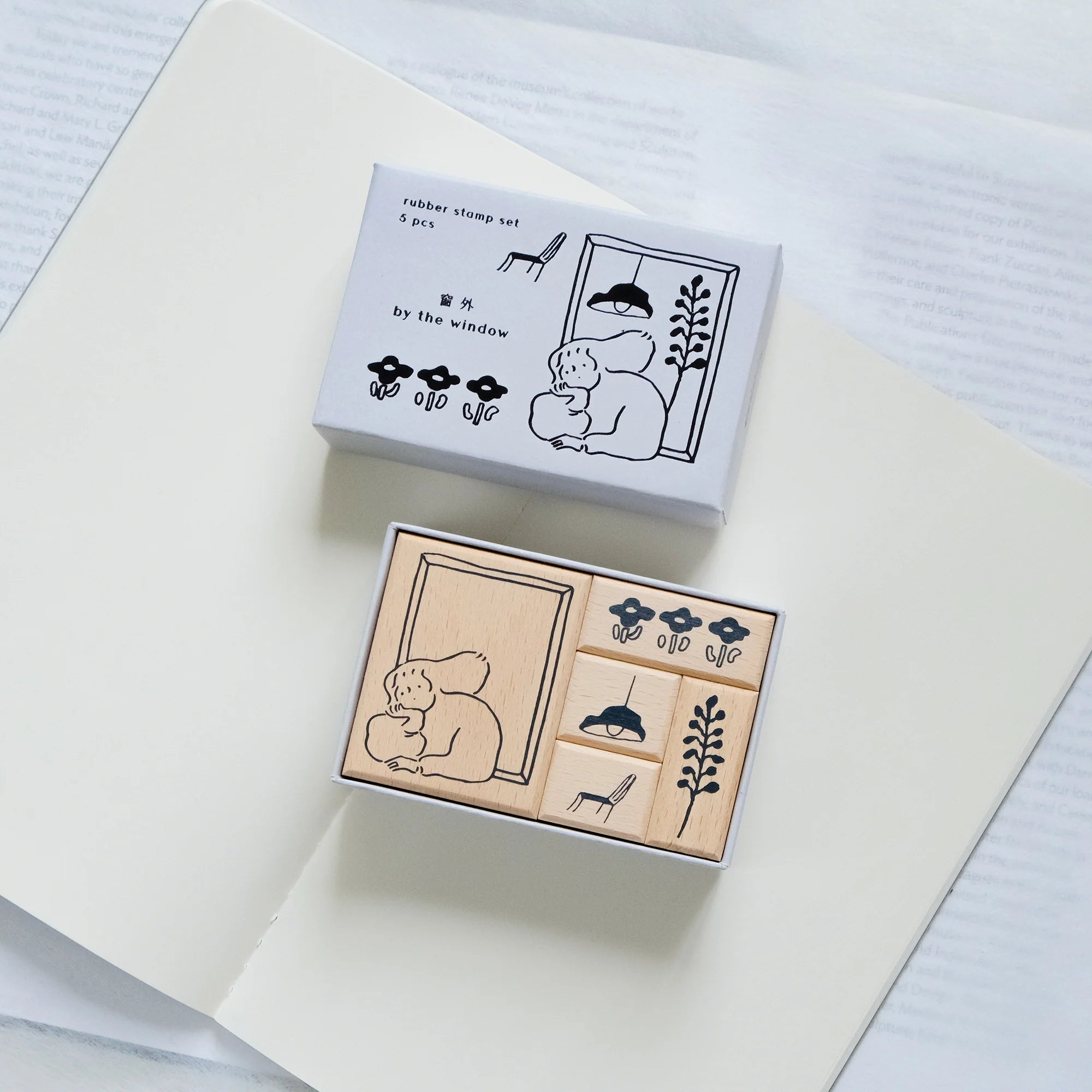 Pion | Rubber Stamp By the Window - Bookbinders Design