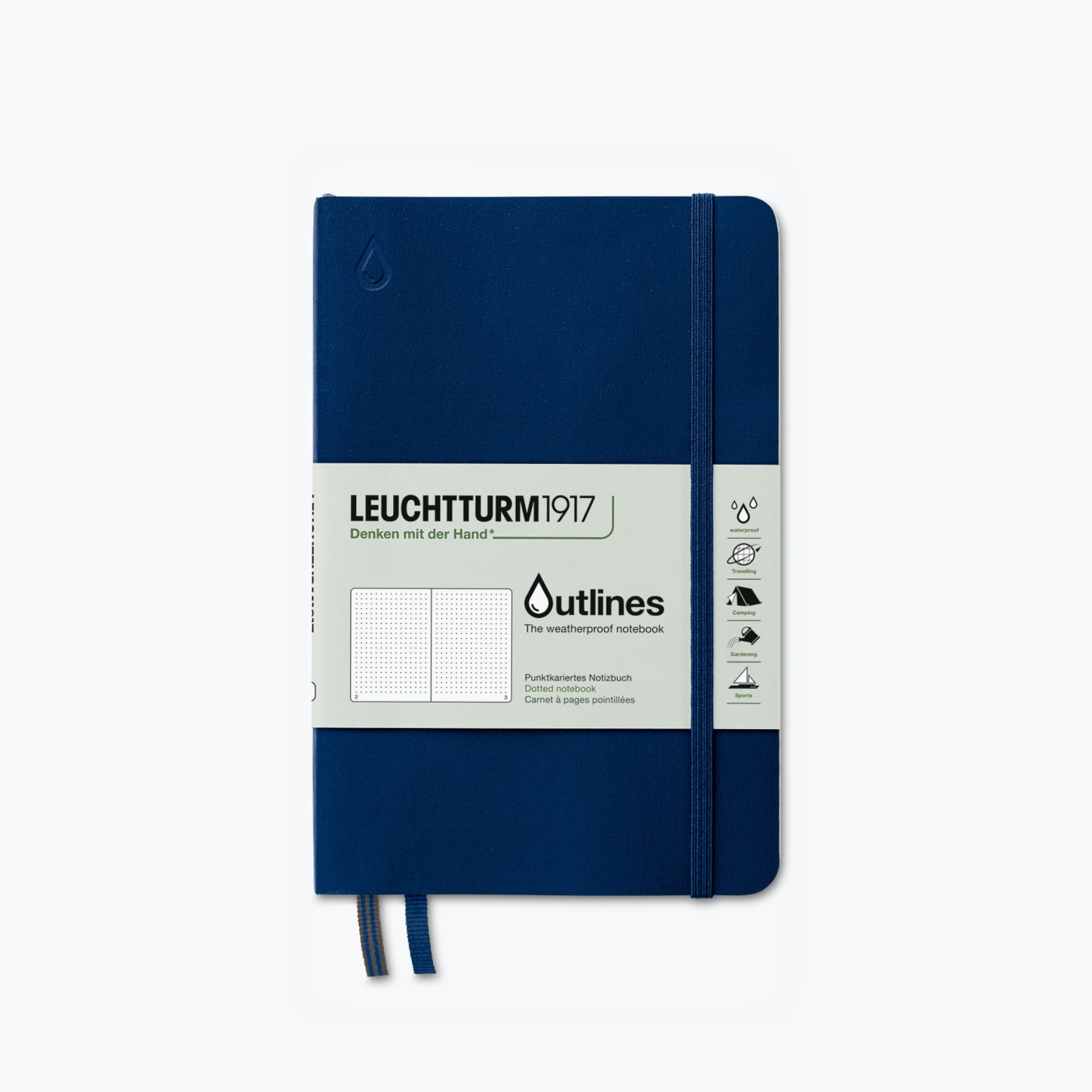 Leuchtturm1917 | Outlines Notebook Navy Blue - Bookbinders Design
