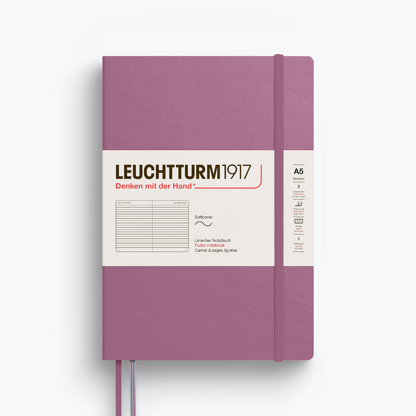 Leuchtturm1917 | Softcover Notebook A5 | Dusty Rose