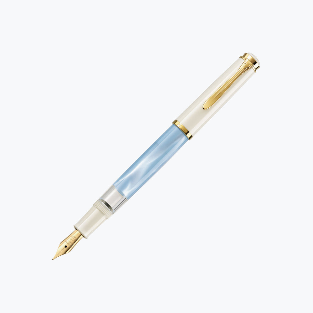 Pelikan | M200 Pastel Blue Fountain Pen - Bookbinders Design