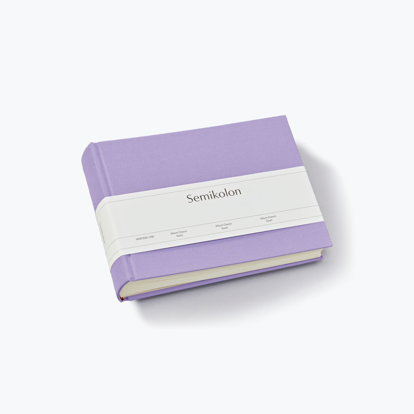 Semikolon | Lilac Silk Photo Album Small - Bookbinders Design
