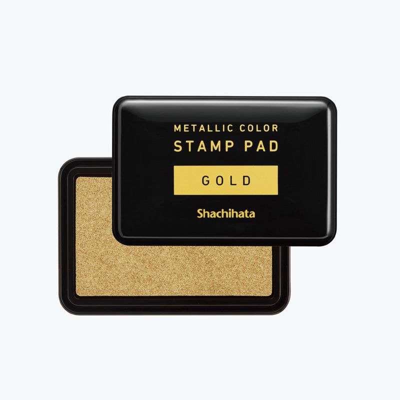 Shachihata | Stamp Pad Metallic Gold - Bookbinders Design