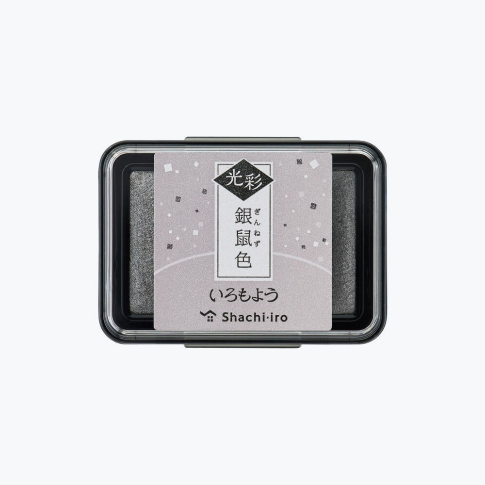 Shachihata | Kosai Stamp Pad Silver - Bookbinders Design