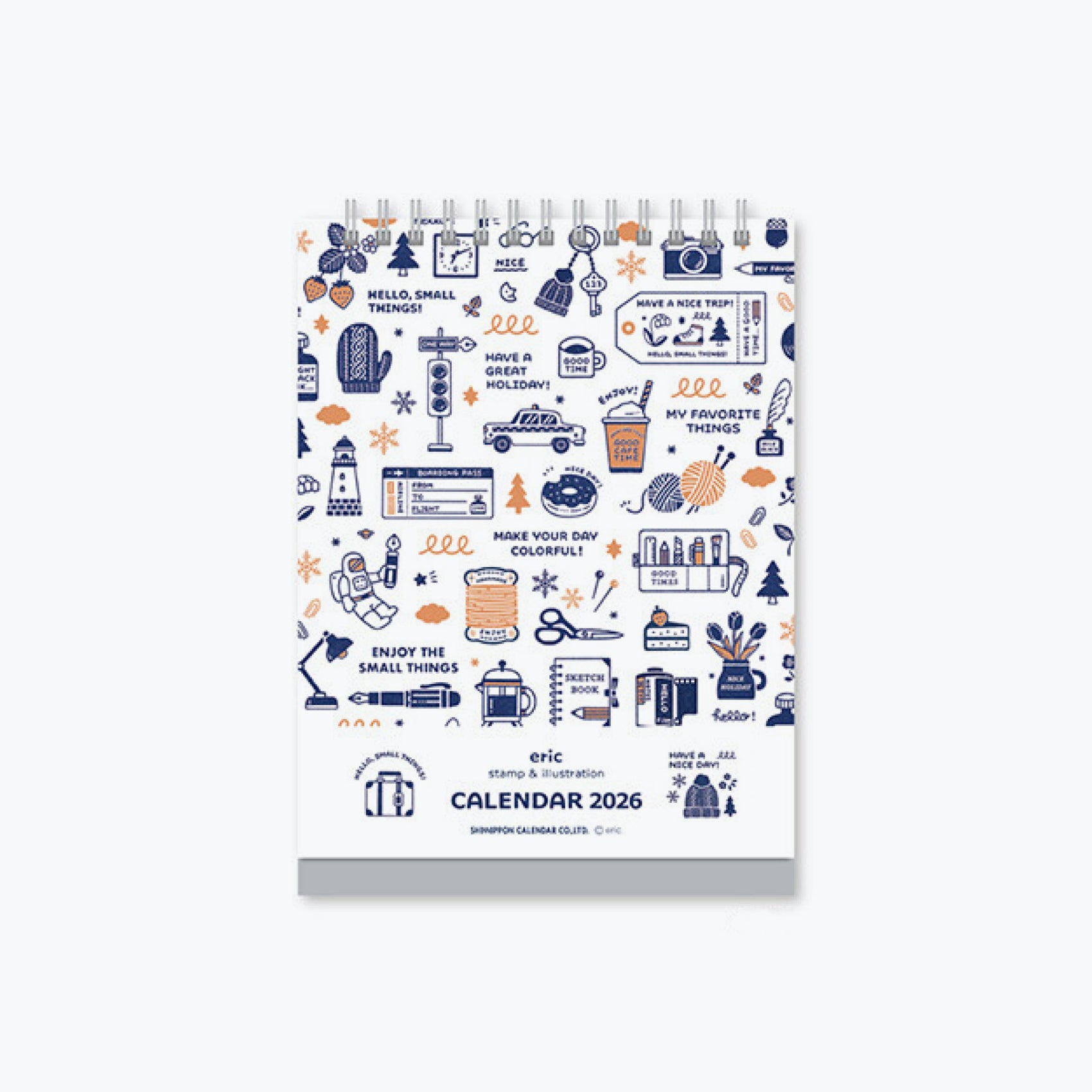 Shinnippon Calendar - 2026 Calendar - Eric - Tabletop - A5