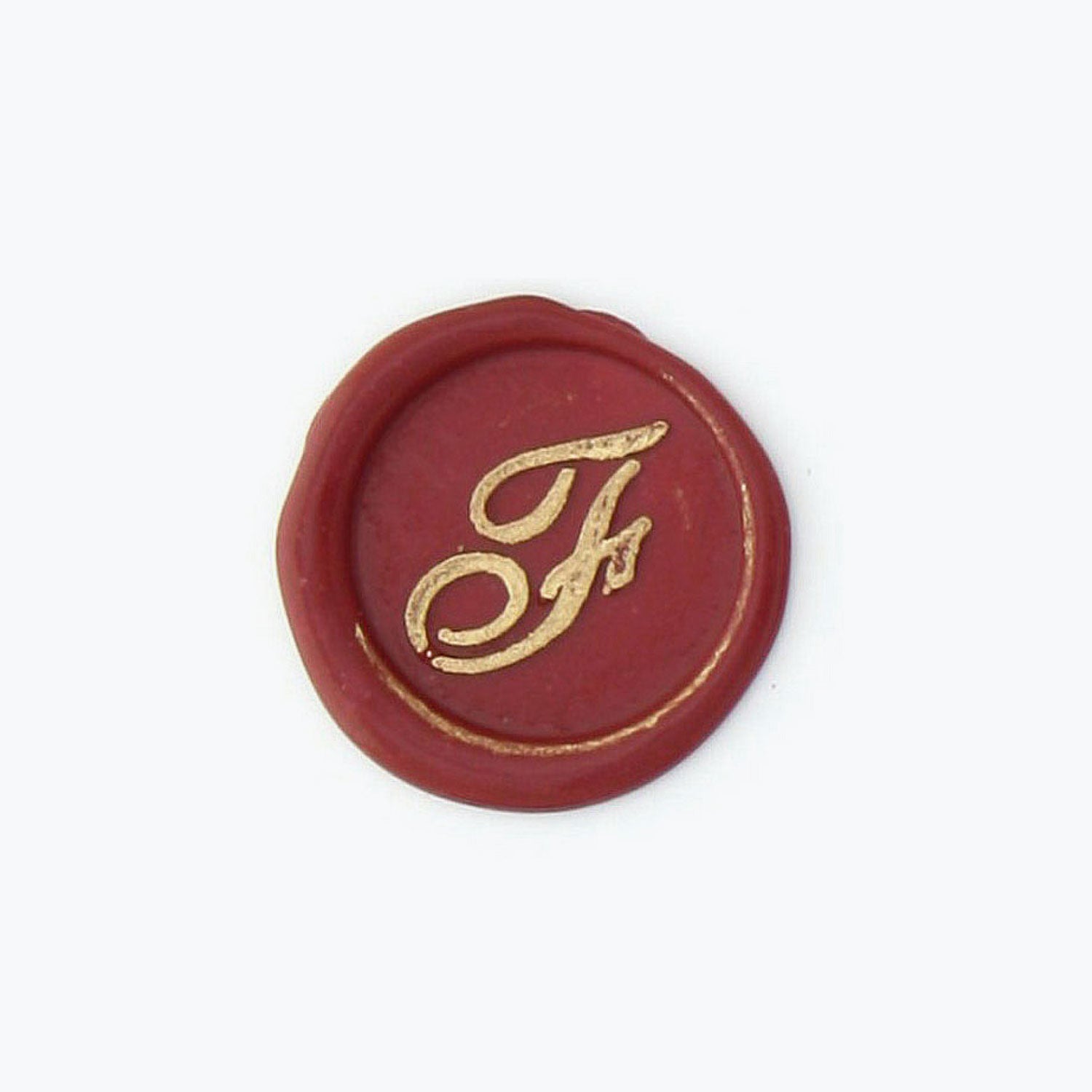 Bortoletti | Wax Sealing Bronze Initial Letter F - Bookbinders Design